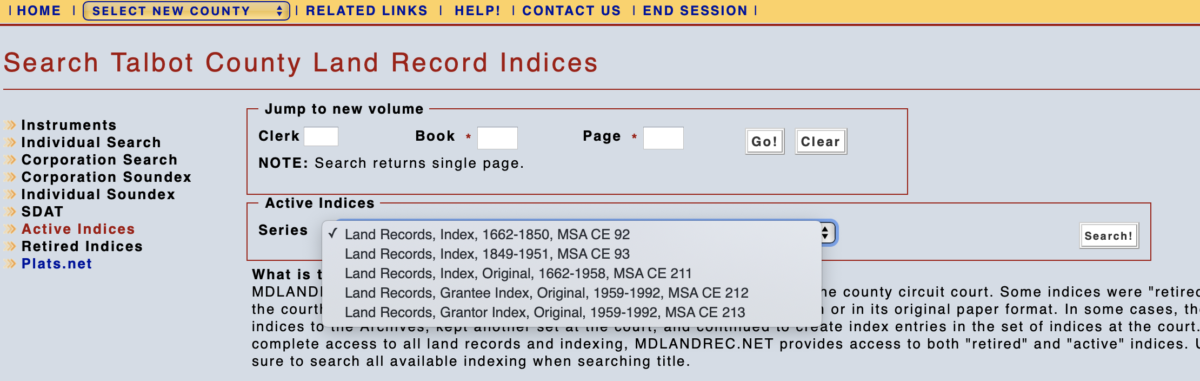 Maryland Land Records Online - Digging Up Dead Relatives: